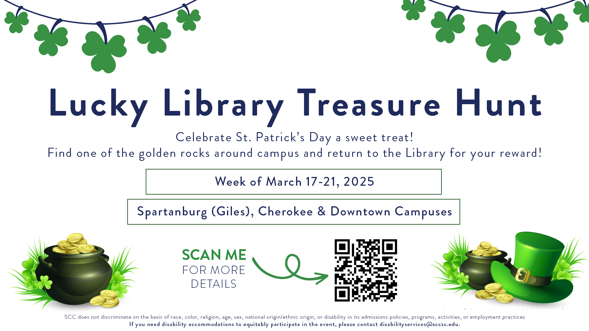 2025 | Lucky Library Treasure Hunt | Spartanburg Community College